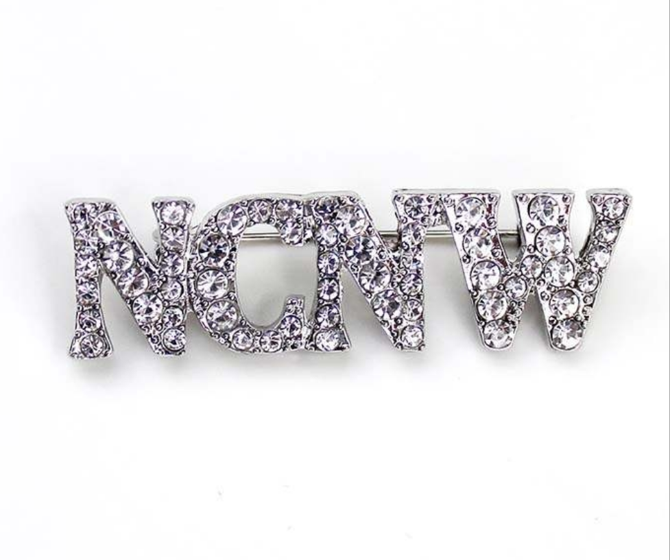 NCNW Pin (brooch) Rhinestone - Silver or Gold – NCNWShop.com